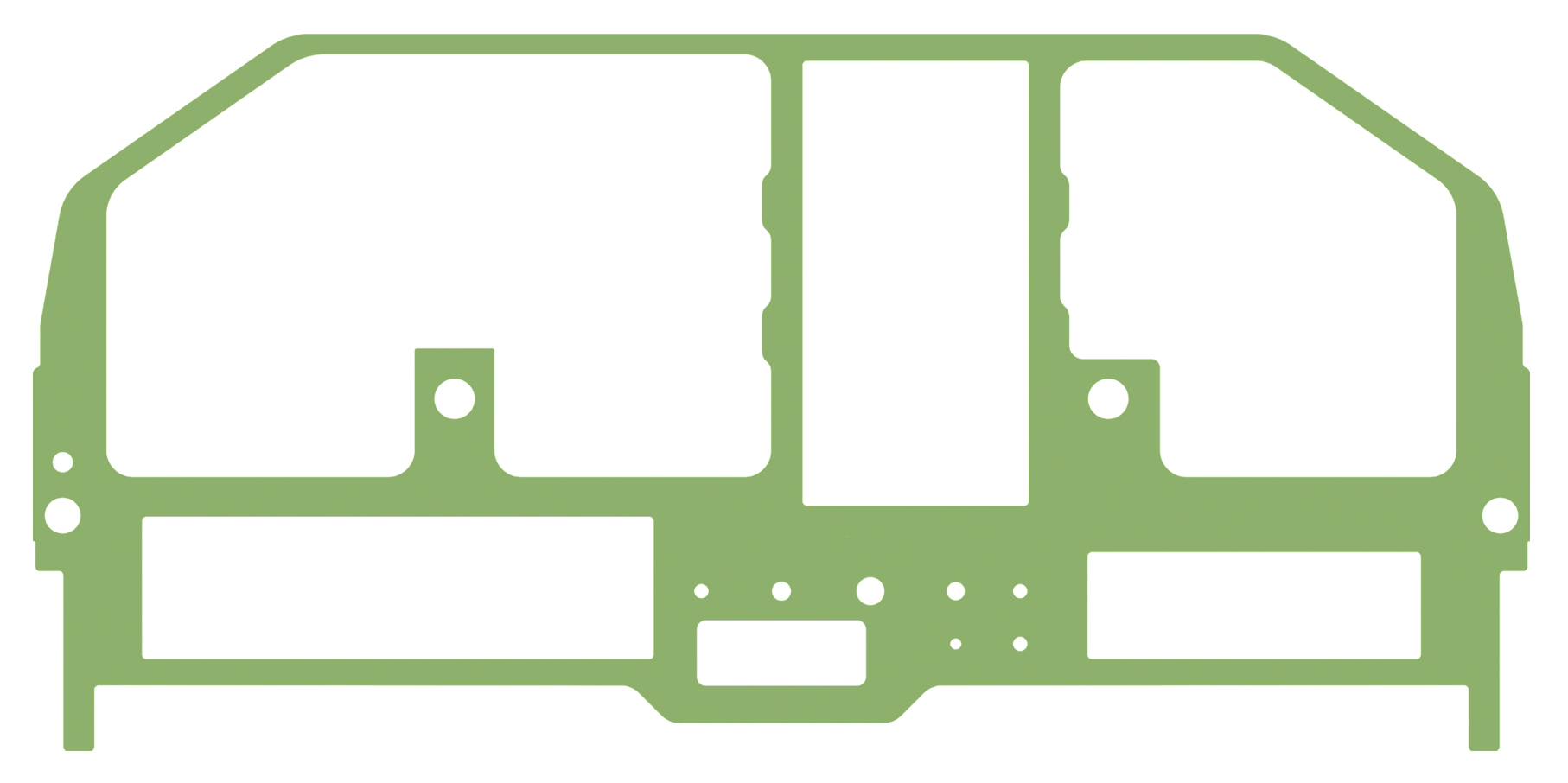 Legacy XL Stationary Panel Kit - Six Pack Aero