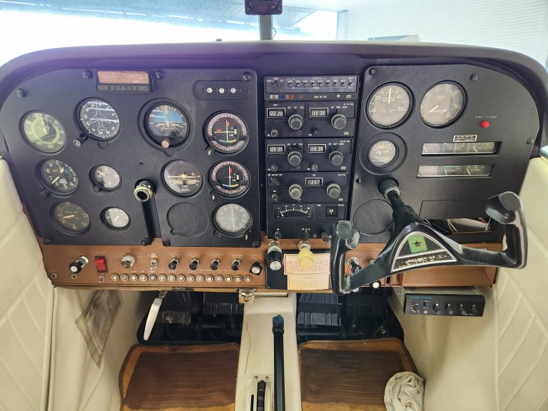 Cessna 180H Instrument Panel Upgrade - Before and After - Six Pack Aero